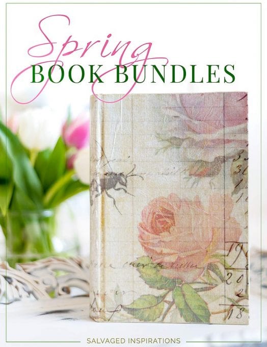Spring Inspired Book Decor For Styling Painted Furniture - Salvaged ...