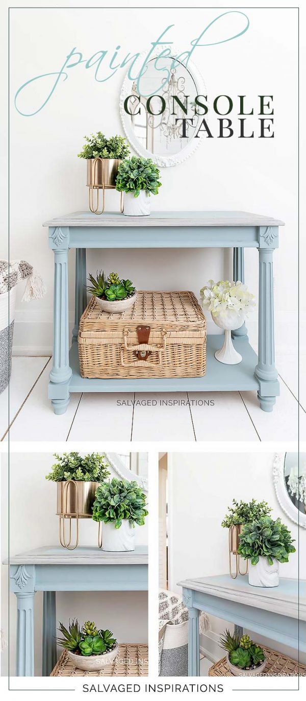 Painted Hall Console Table - Salvaged Inspirations