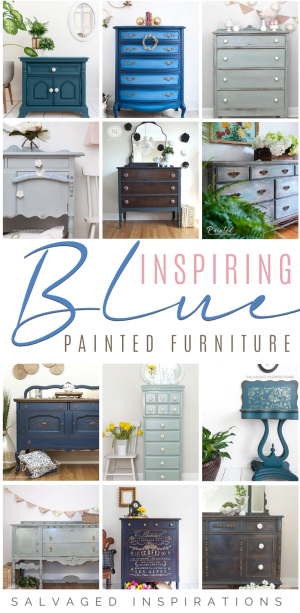 Blue Painted Furniture Ideas - Salvaged Inspirations