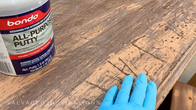 Bondo For Furniture Repairs - Salvaged Inspirations