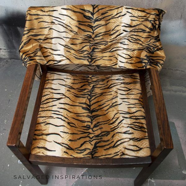 How To Reupholster A Chair Seat - Salvaged Inspirations