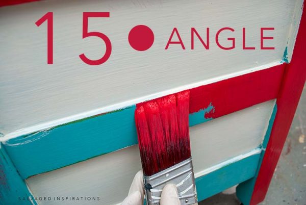 How To Paint Stripes on Furniture - Salvaged Inspirations