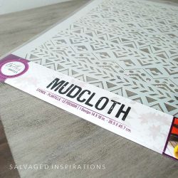 Mudcloth Stencil Table Top - Salvaged Inspirations