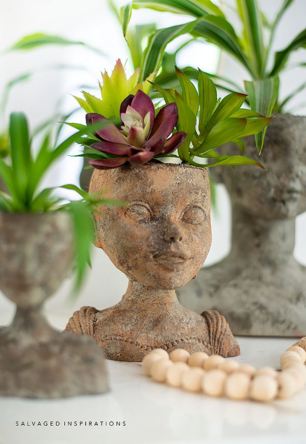 DIY Doll Head Planters - Salvaged Inspirations