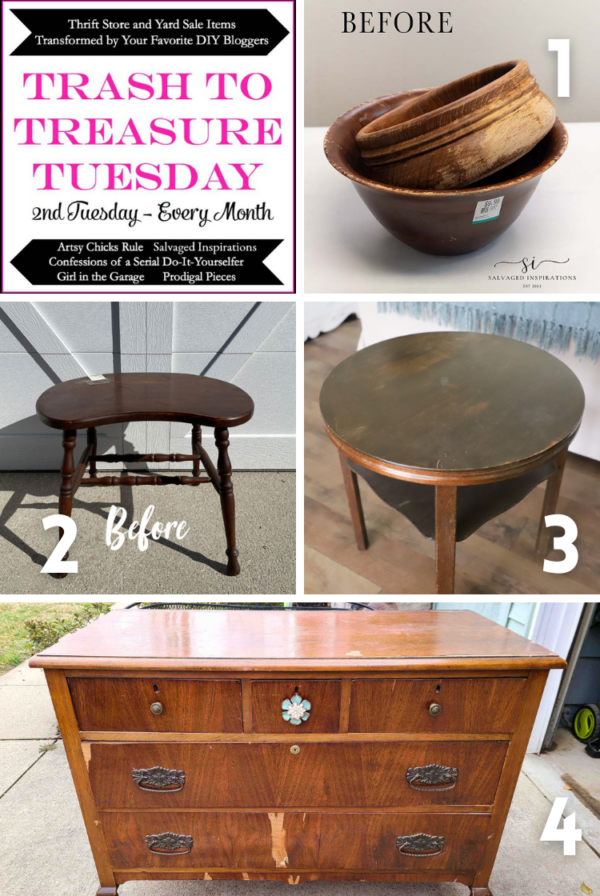Hemp Oil Wood Finish on Thrift Bowls - Salvaged Inspirations