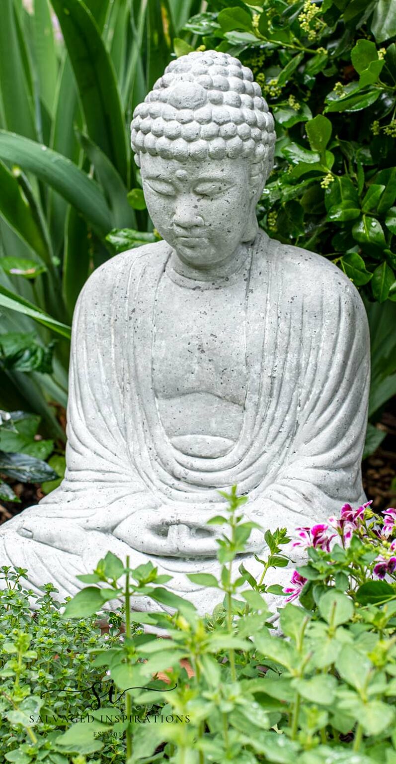 How To Paint Fake Stone – Buddha Makeover - Salvaged Inspirations