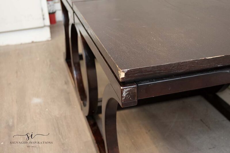 Faux Stone Table Top | 2 in 1 Curb-Shopped Table Makeover - Salvaged ...