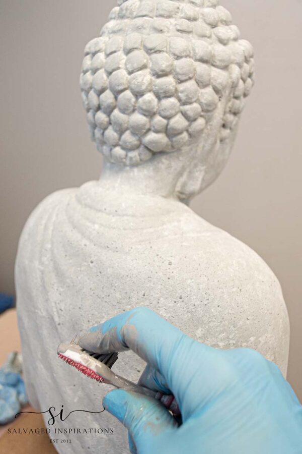 How To Paint Fake Stone – Buddha Makeover - Salvaged Inspirations