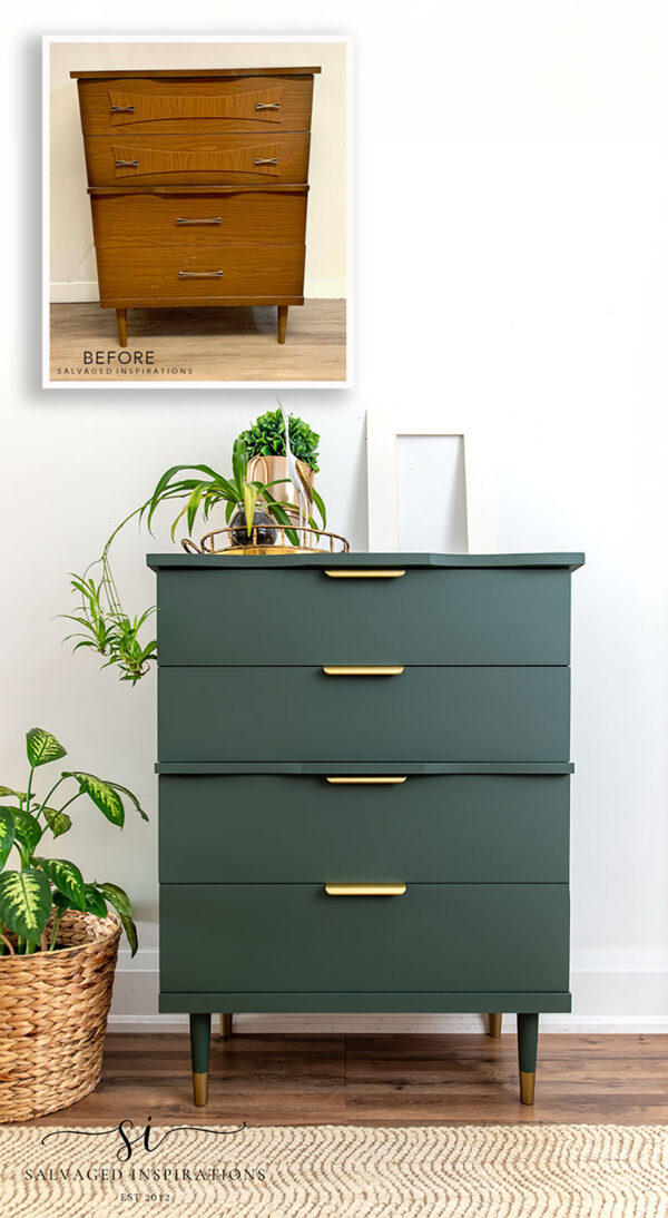 Thrift Store Tallboy Restyled - Salvaged Inspirations