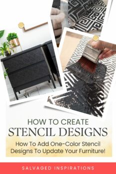 How To Create One Color Stencil Designs - Salvaged Inspirations