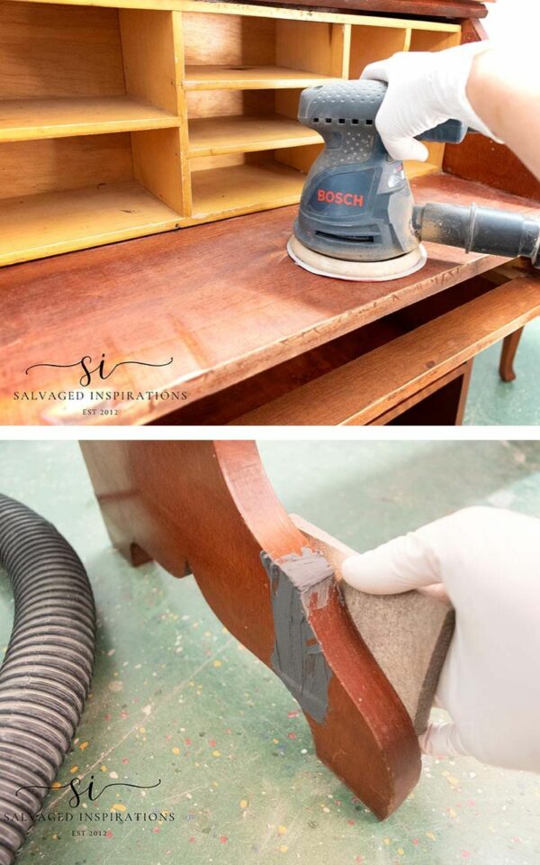 Childs Painted Secretary Desk - Salvaged Inspirations