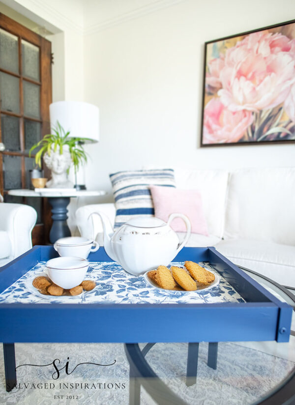 Trashy Table to Treasure Tea Tray - Salvaged Inspirations