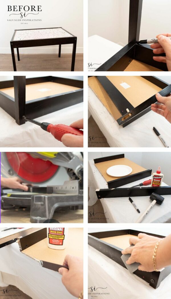 Trashy Table to Treasure Tea Tray - Salvaged Inspirations