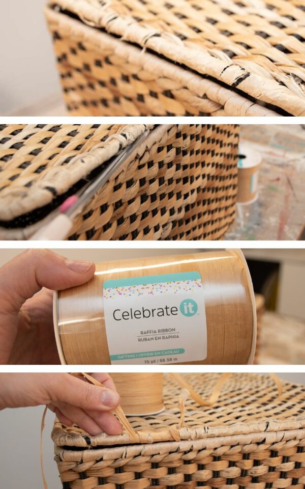 How To Stain A Wicker Basket - Salvaged Inspirations