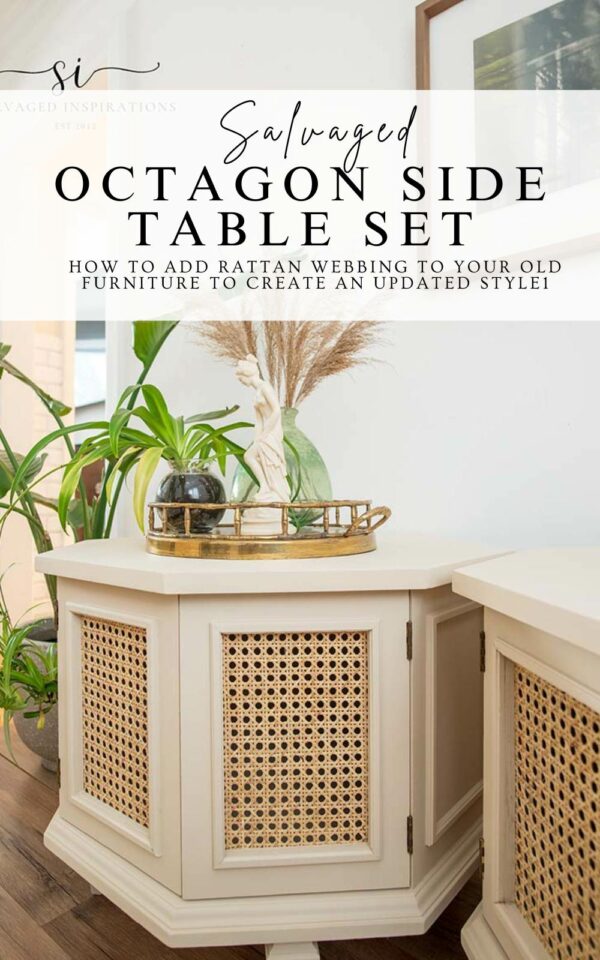 Natural Rattan Mesh Thrift Tables - Salvaged Inspirations