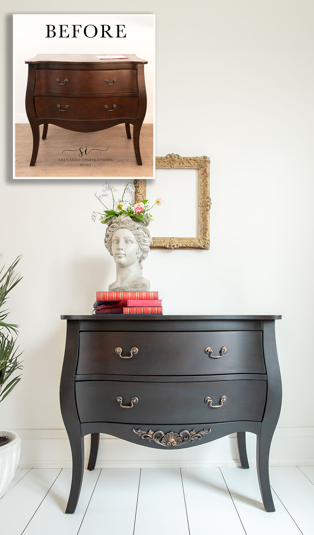 How To Black Wash Over An Existing Furniture Finish - Salvaged Inspirations