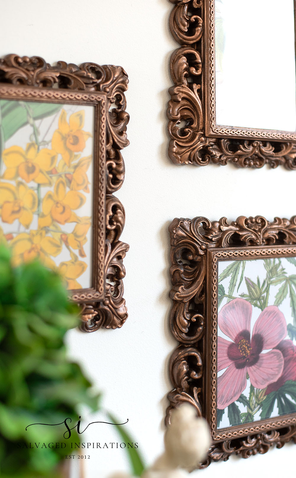 Faux Copper DIY Thrift Frames | Salvaged Inspirations