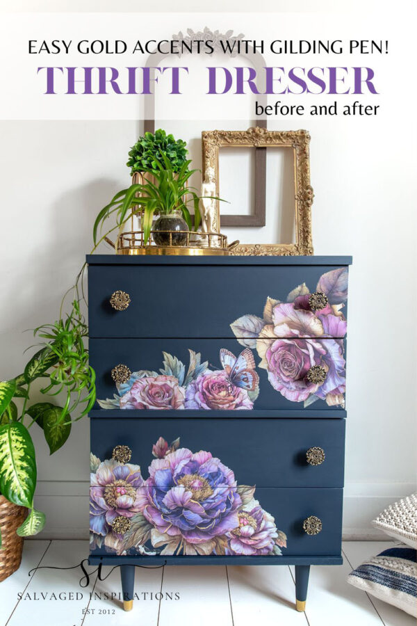 Easy Gold Accents for Painted Furniture – Gilding Pen 101! - Salvaged ...