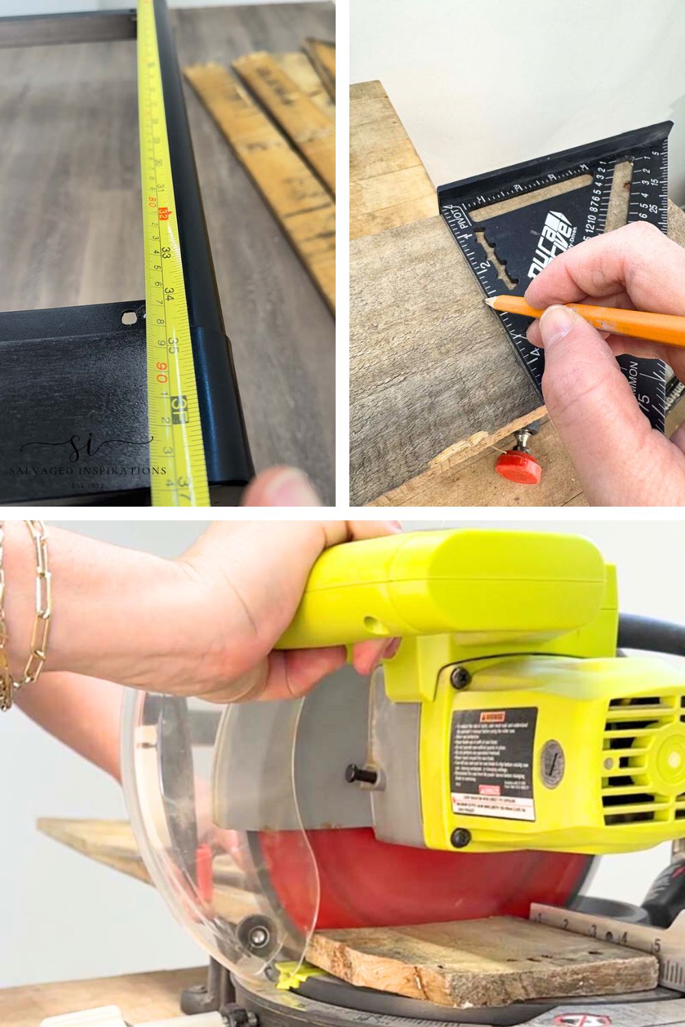 Scrap Wood DIY Garden Table - Salvaged Inspirations